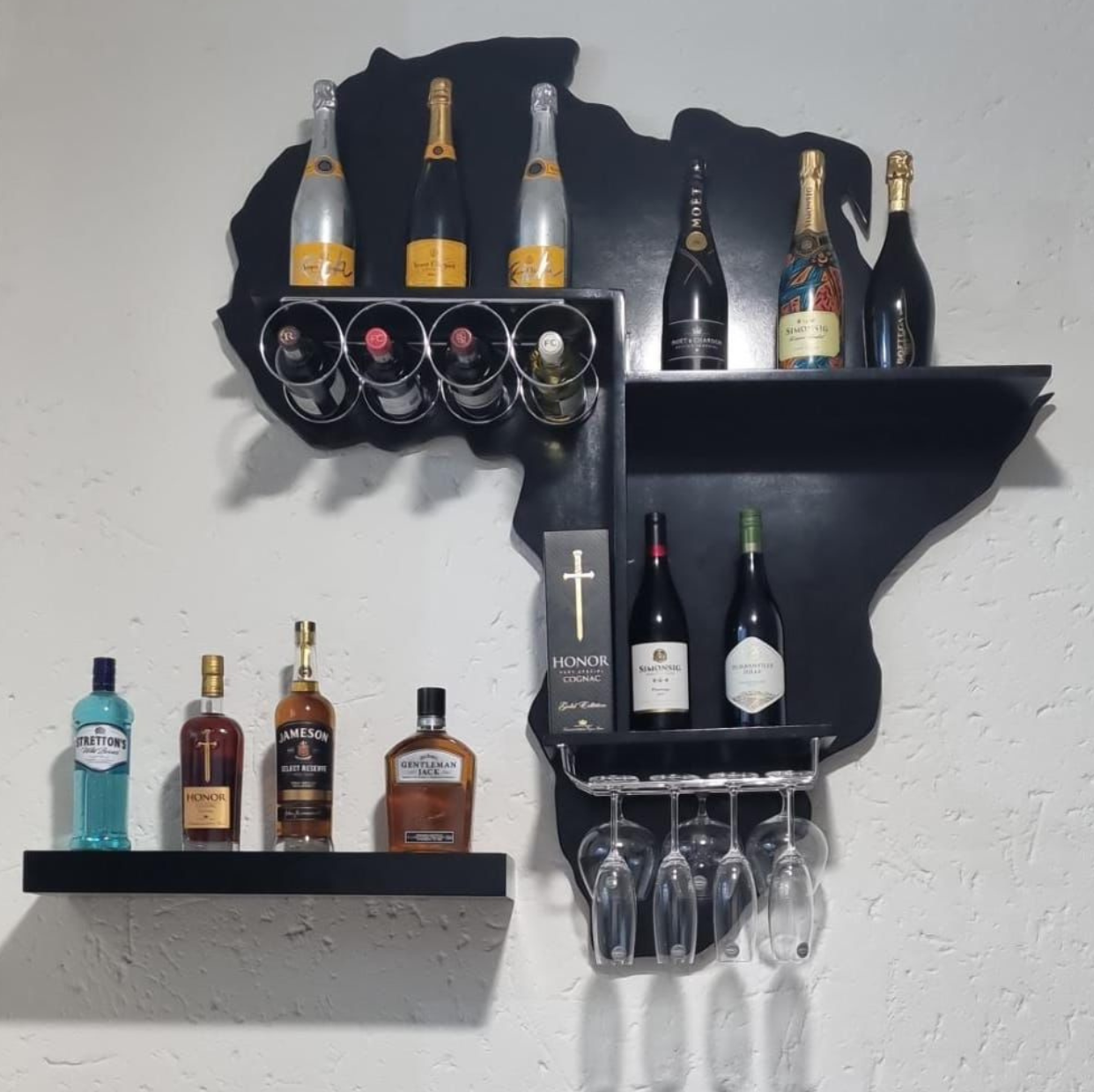 African Map Wine Rack – Masswood Furniture's Online Stores